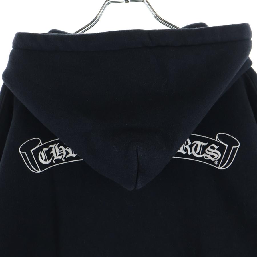 CHROME HEARTS（クロムハーツ） SWTSHRT HD ZIP 裏地サーマル スクロールラベルプリント ダガージップアップパーカー ...
