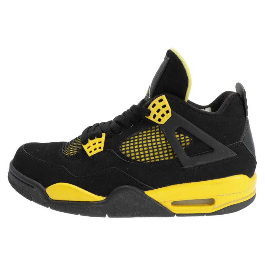 NIKE ナイキ AIR JORDAN4 RETRO THUNDER 2012 エアジョーダン4 サンダー ハイカットスニーカー イエロー ...