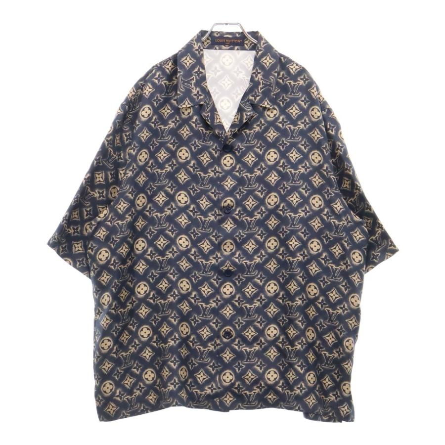 LOUIS VUITTON ルイヴィトン 23AW Monogram Silk Shirt モノグラムシルクシャツ 半袖開襟シャツ ネイビー RM232M Z49 HPS34W : BRING ...