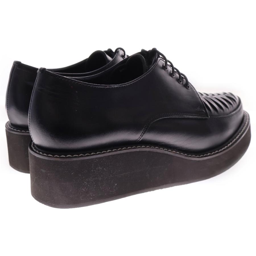 Y's ワイズ 編み込み レザープラットフォームシューズ ブラック レディース YK-E06-704 : BRING Yahoo!ショップ - 通販 - Yahoo!ショッピング