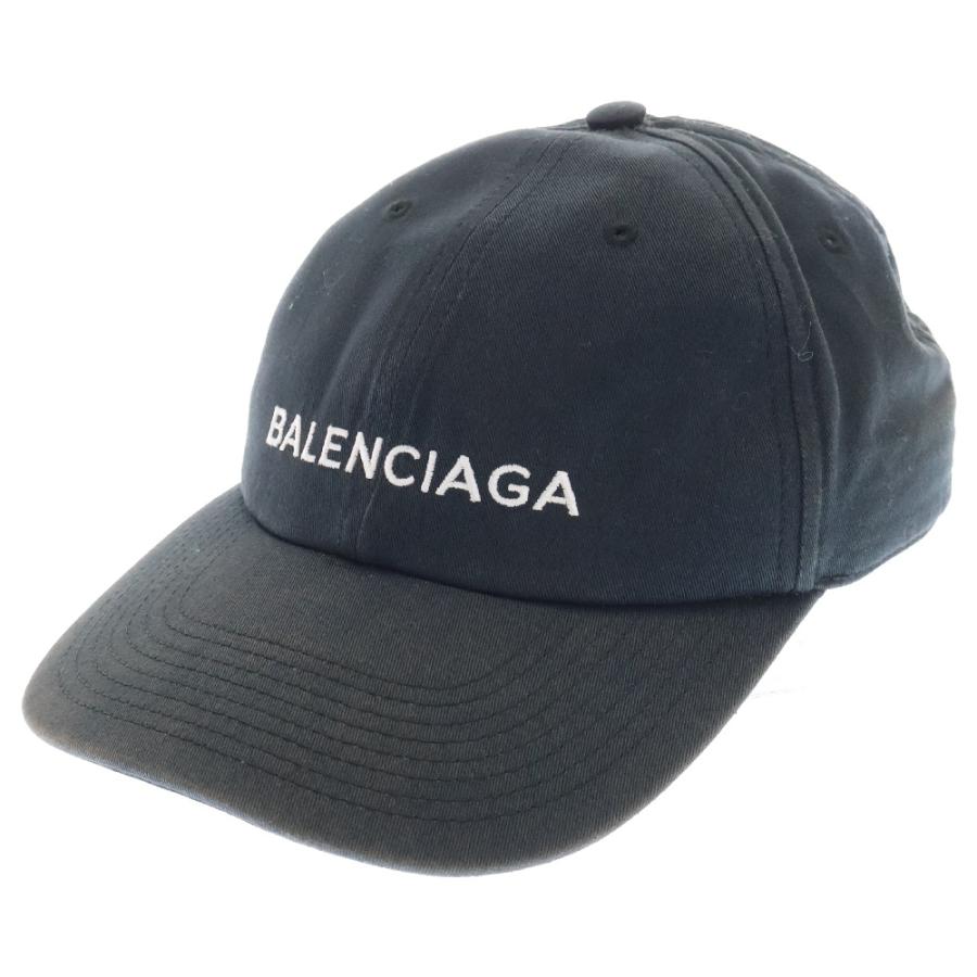 BALENCIAGA バレンシアガ ロゴ刺繍 ベースボールキャップ 帽子 ブラック 452245 352B4 : BRING Yahoo ...