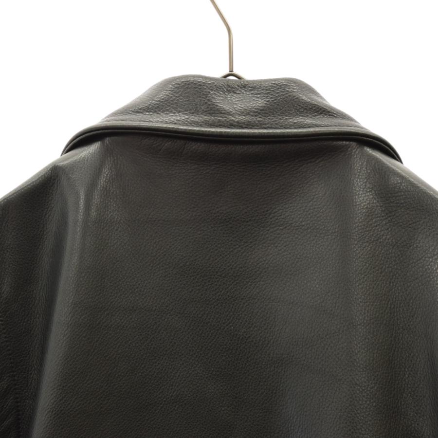 CHROME HEARTS クロムハーツ JJ DEAN JJディーン ダガージップ カウレザー ダブルライダースジャケット ブラック ...