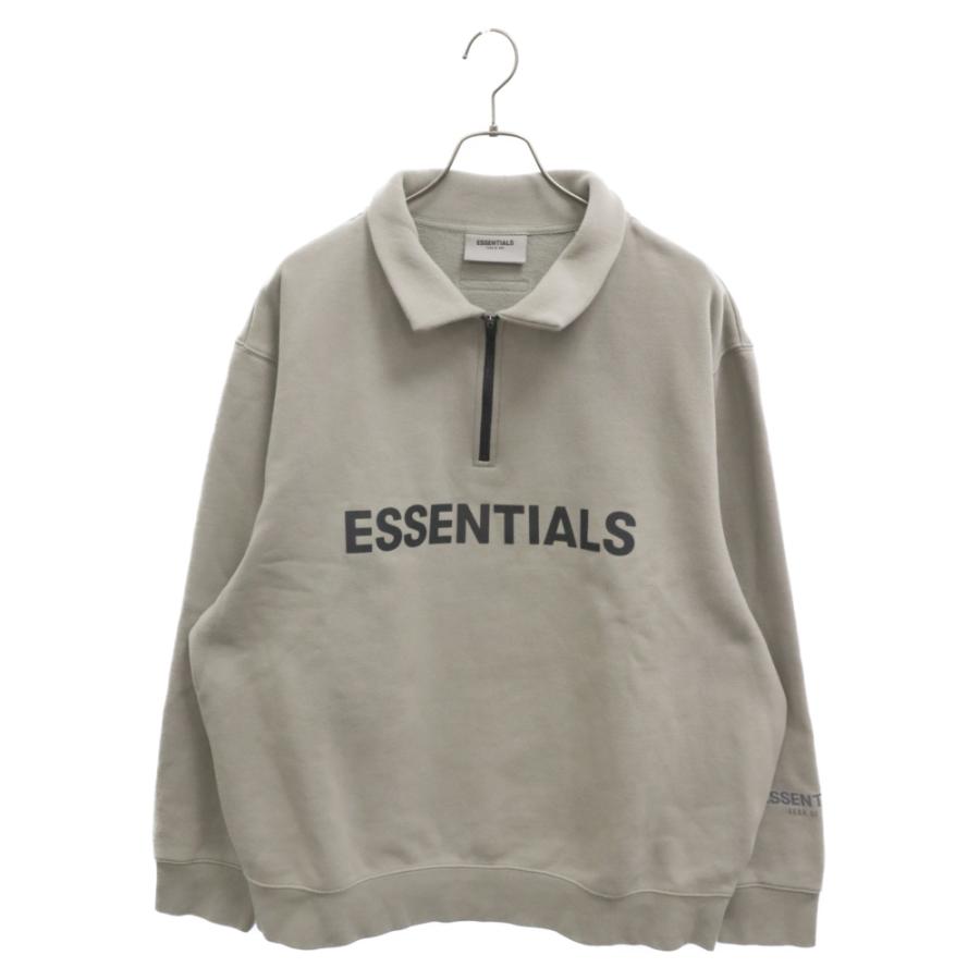 FOG ESSENTIALS Essentials フィアオブゴッド エッセンシャル 20AW Half Zip Pullover ハーフジップ プルオーバー スウェットトレーナー ベージュ ...