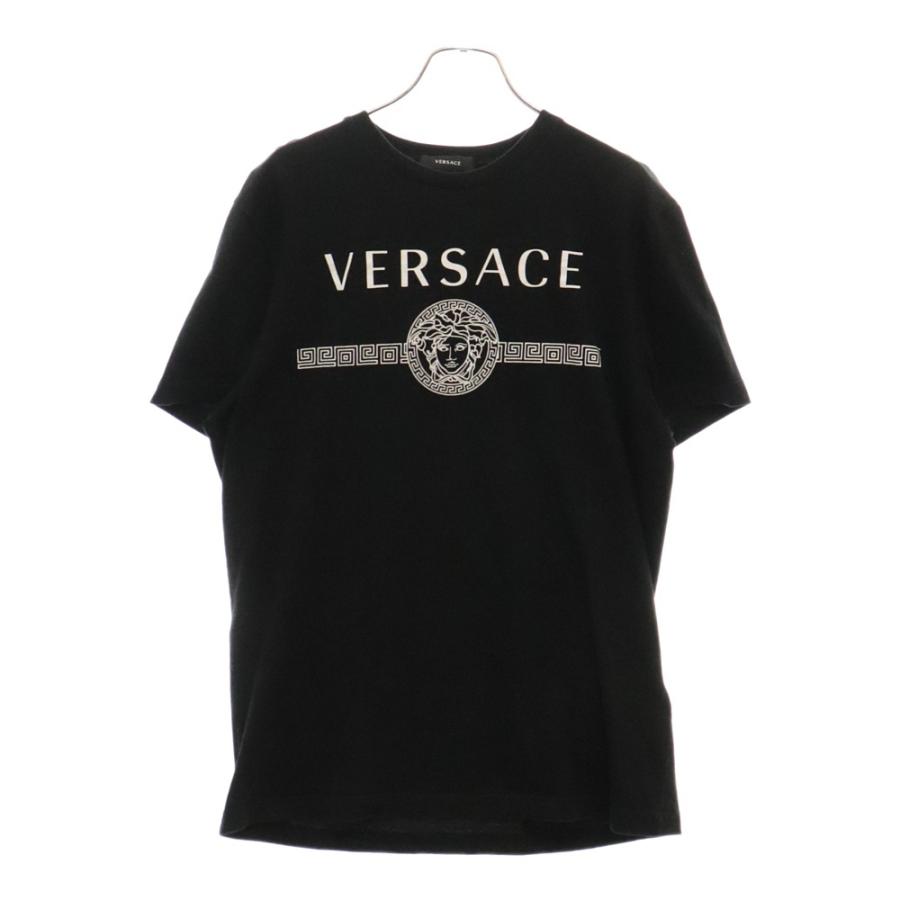 VERSACE ヴェルサーチ メデューサ フロントロゴ クルーネックTシャツ ブラック : BRING Yahoo!ショップ - 通販 - Yahoo!ショッピング
