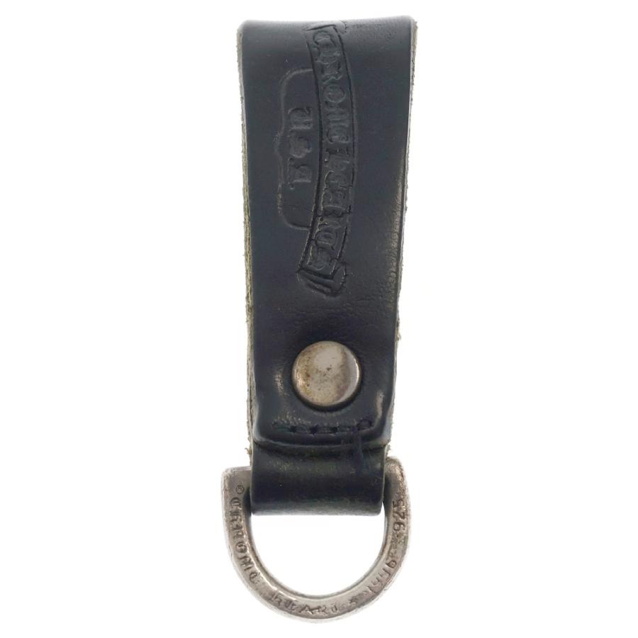 CHROME HEARTS（クロムハーツ） BELT LOOP D RING Dカン ハートボールボタンレザーベルトループ シルバー/ブラック ...