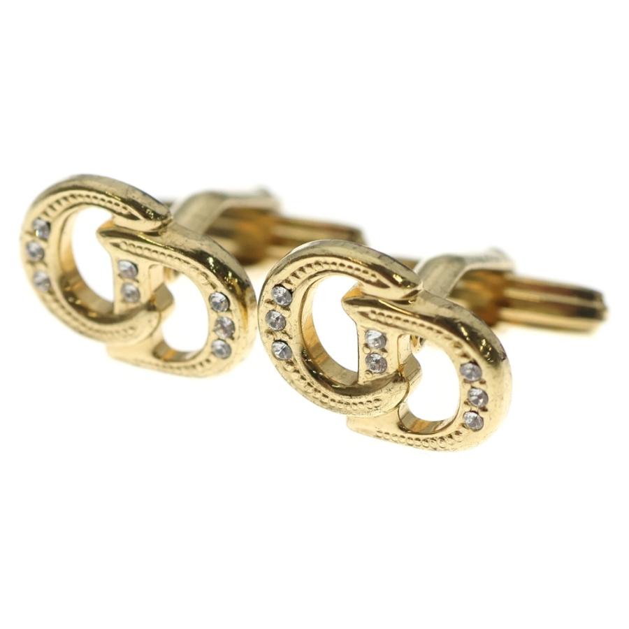 Christian Dior（クリスチャン・ディオール） CDロゴ GPラインストーンカフス ゴールド : BRING Yahoo!ショップ ...