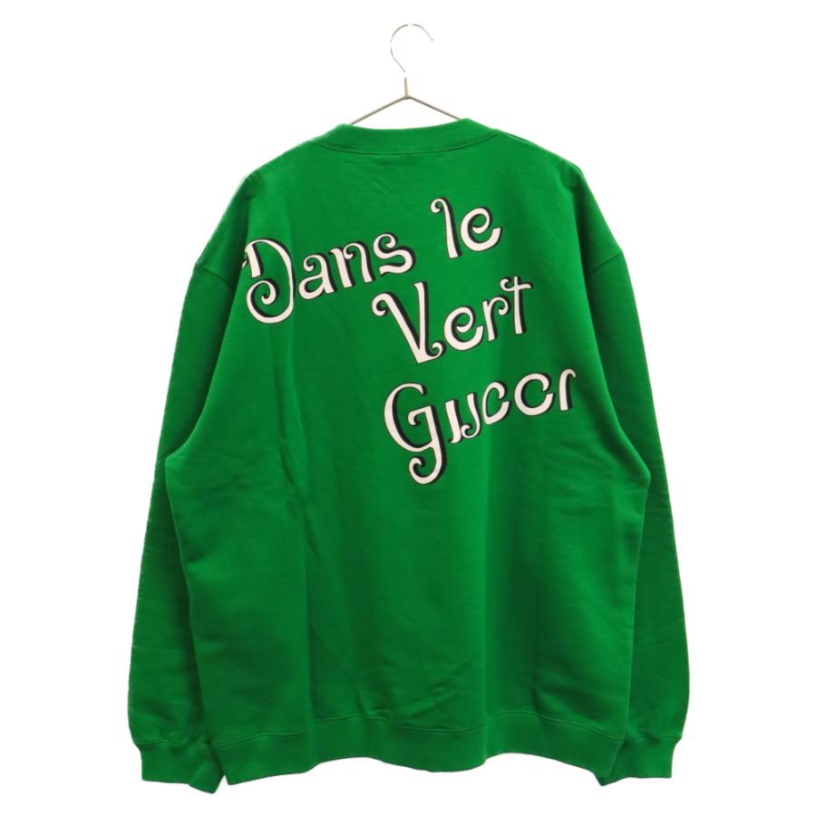 GUCCI（グッチ） RABBIT CREWNECK SWEATSHIRT 726466 XJE54 ラビットGGロゴクルーネックスウェット ...