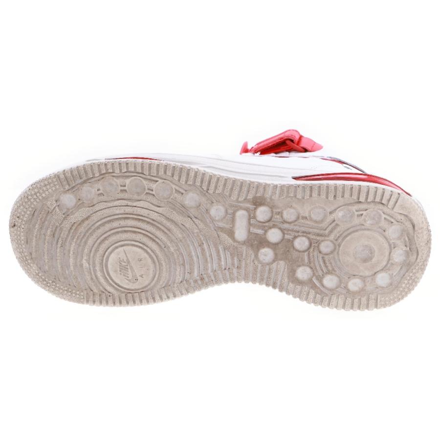 NIKE ナイキ AIR FORCE 1 エアフォース1 エヴォ ユニバーシティレッド ミッドカットスニーカー ホワイト/レッド US8 ...
