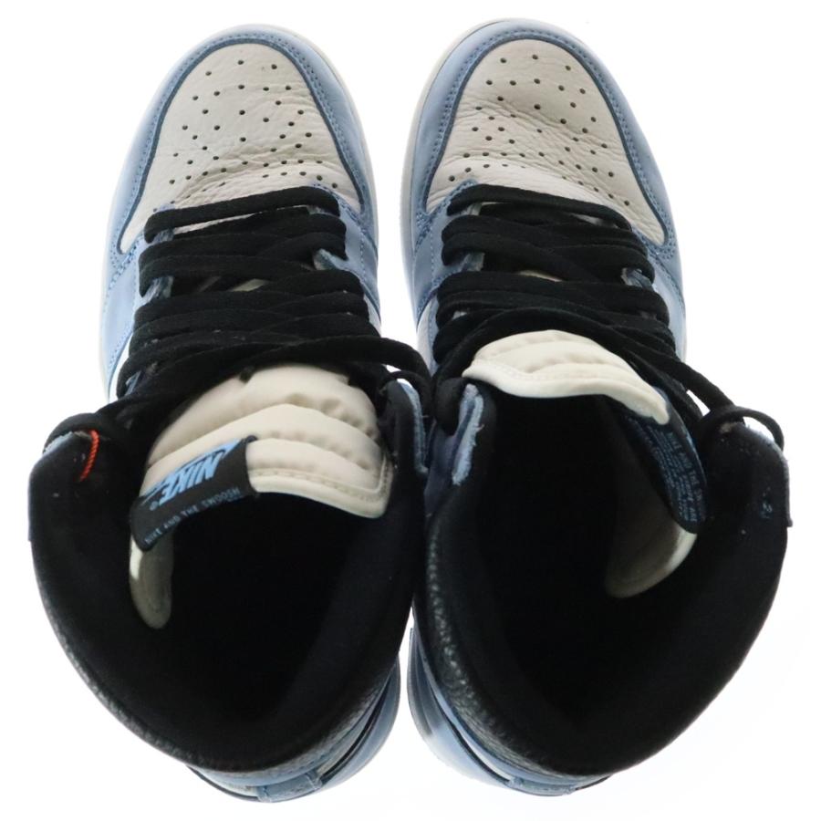 NIKE（ナイキ） AIR JORDAN 1 エアジョーダン1 ユニバーシティブルー ハイカットスニーカー ブルー US9/27.0cm ...