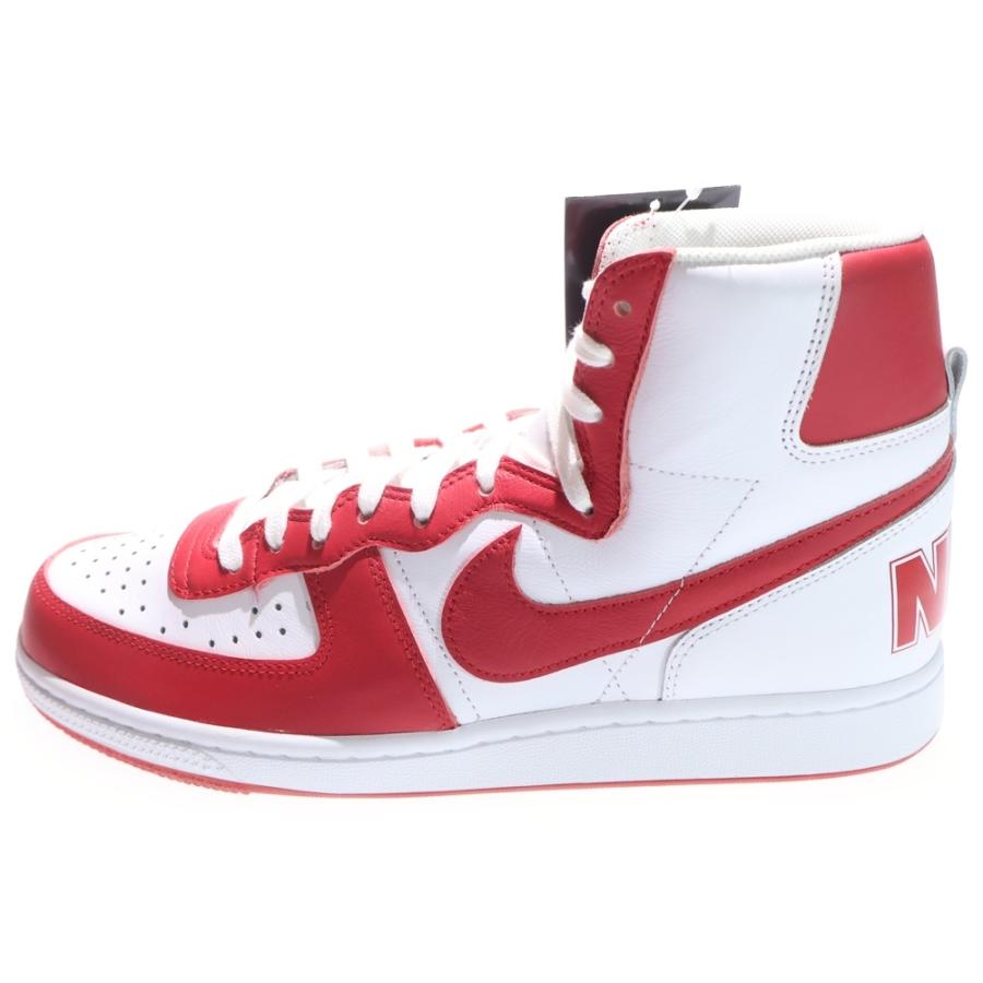 NIKE（ナイキ） TERMINATOR HIGH FJ4454-100 ターミネーター ハイカットスニーカー ホワイト/レッド US10 ...