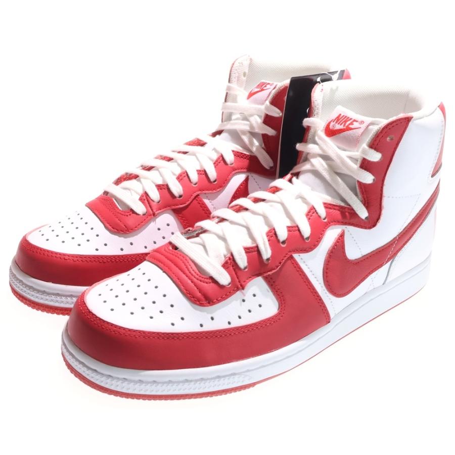 NIKE（ナイキ） TERMINATOR HIGH FJ4454-100 ターミネーター ハイカットスニーカー ホワイト/レッド US10 ...