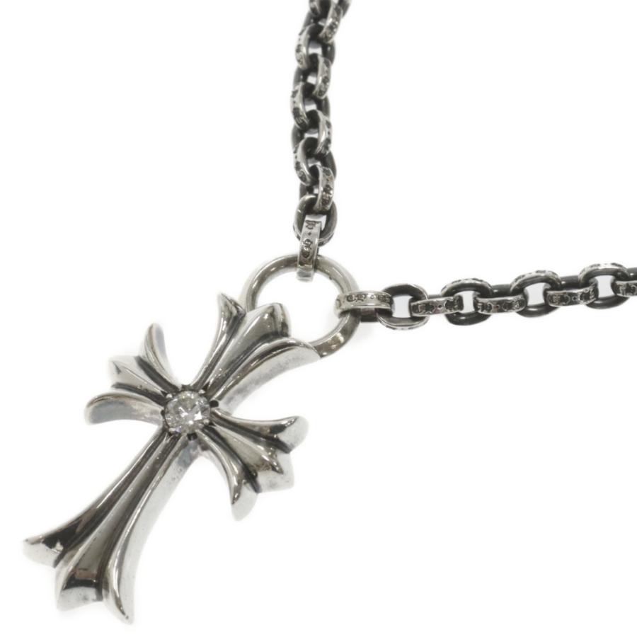 CHROME HEARTS クロムハーツ PPR CHN SML CH CRS 1DIA ペーパーチェーンスモールCHクロス 1ダイヤ ...