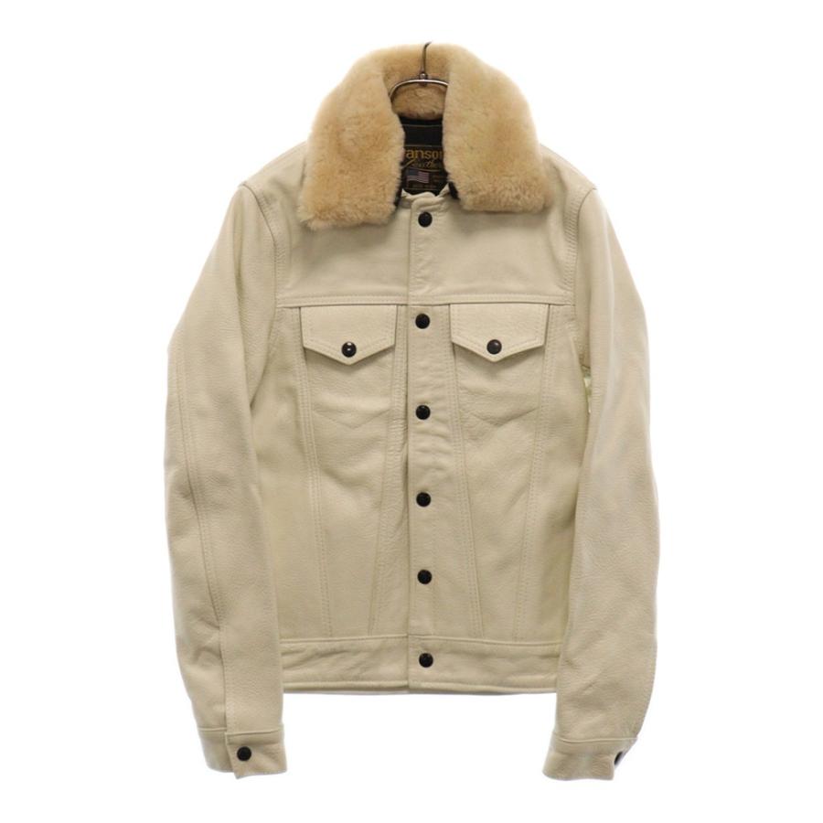 VANSON バンソン DJCB ボア 3rd型レザートラッカージャケット 20133T1 ホワイト : BRING Yahoo!ショップ ...