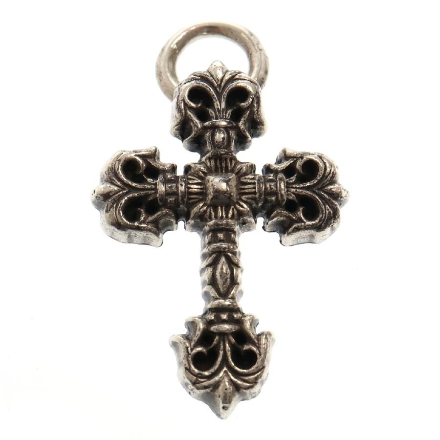 CHROME HEARTS クロムハーツ FILIG CROSS XSM BALE フィリグリークロス ベイル ネックレストップ シルバー ...