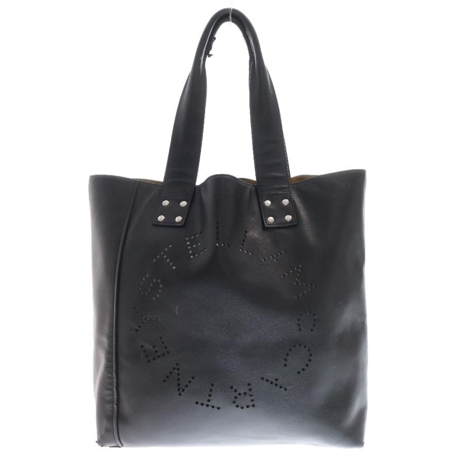 Stella McCartney STELLA McCARTNEY ステラマッカートニー ロゴ パンチング レザー トートバッグ ブラック : BRING Yahoo!ショップ - 通販 ...