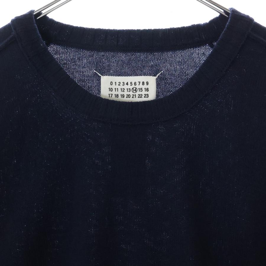 Maison Martin Margiela メゾンマルタンマルジェラ Elbow Patch Wool ウール エルボーパッチ ニットセーター S30HB0133 ネイビー : BRING ...