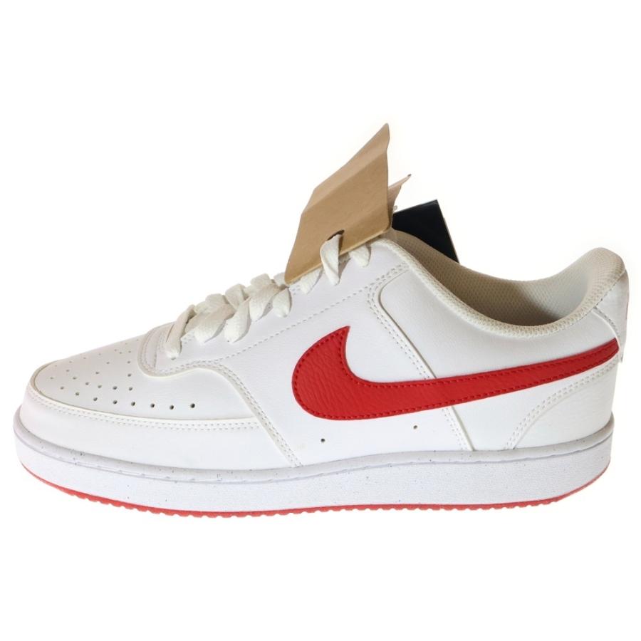 NIKE ナイキ Court Vision Low Next Nature White University Red コート ビジョン ロー ...