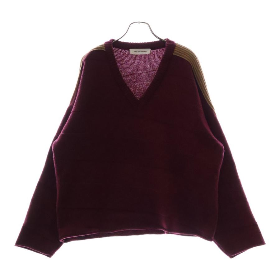 KIKO KOSTADINOV キココスタディノフ 24SS DEULTUM DELIAN V-NECK JUMPER 00162024 Vネック長袖ニットセーター ボルドー : BRING ...