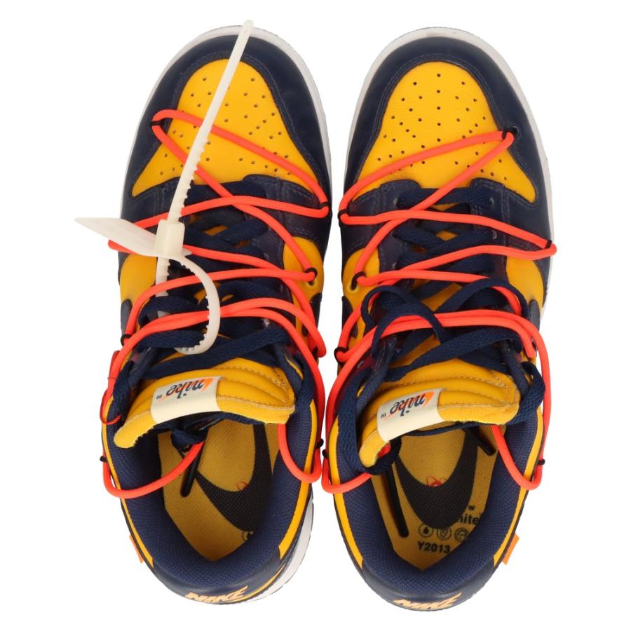 NIKE ナイキ ×OFF-WHITE DUNK LOW xオフホワイト ダンク ローカットスニーカー ミシガン ネイビー/イエロー CT0856‐700 US8/26cm : BRING ...