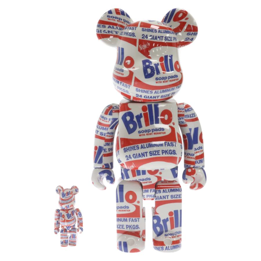MEDICOM TOY メディコムトイ BE@RBRICK ANDY WARHOL Brillo 100% & 400% ベアブリック アンディー ウォーホール ブリロ フィギュア 人形 ...