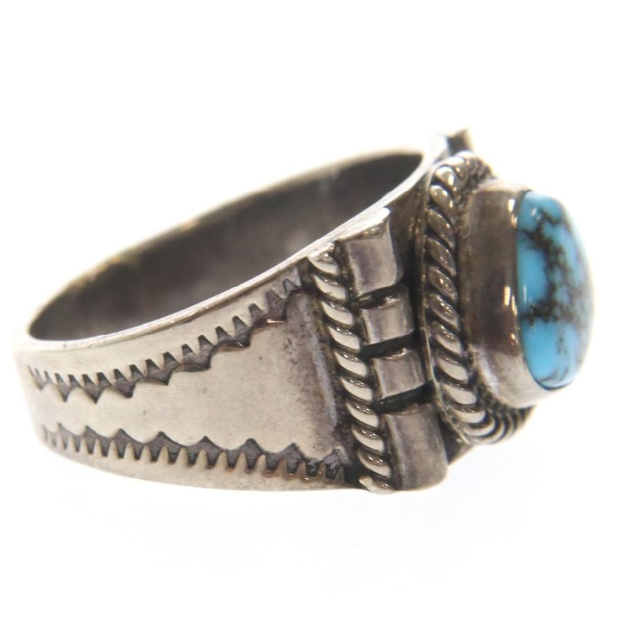 INDIANJEWELRY インディアンジュエリー LFC Joe Chee Kingman #21 キングマン ターコイズ付きリング21号 ...