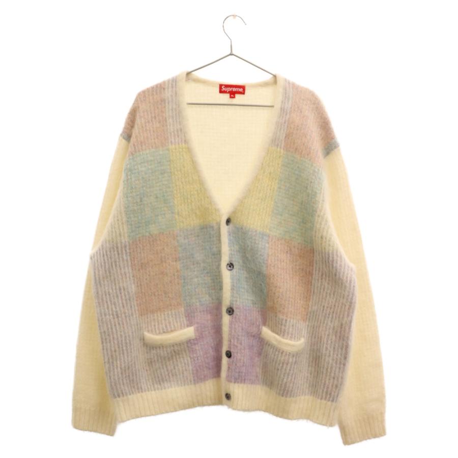 Supreme SUPREME シュプリーム 22SS Brushed Grid Cardigan モヘアウール カーディガン マルチカラー ...