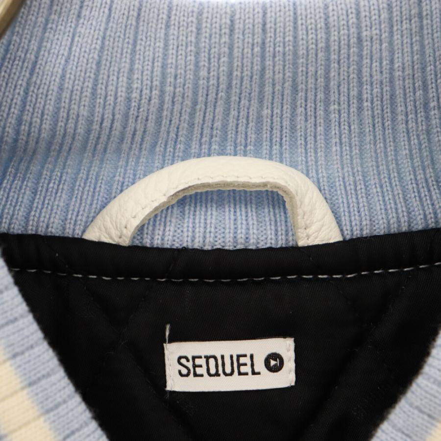 SEQUEL シークエル 22AW VARSITY JACKET レザー切替 バーシティージャケット ブルー/ホワイト SQ-22AW-JK-06 : BRING Yahoo!ショップ ...