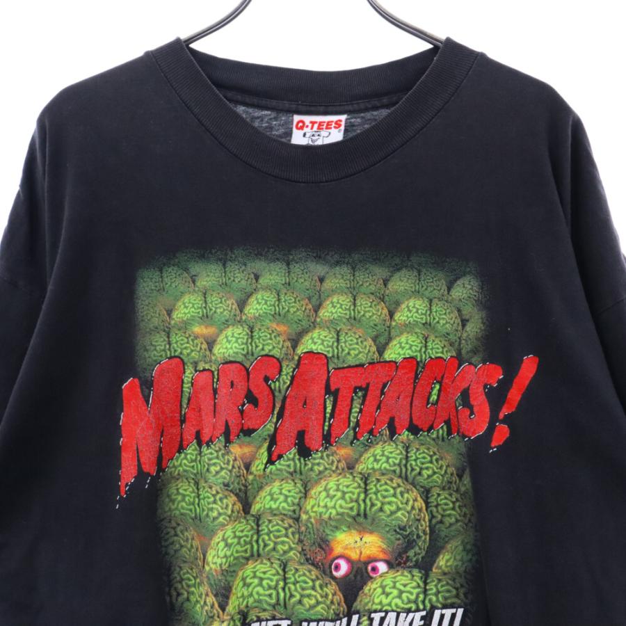 VINTAGE ヴィンテージ 90s MARS ATTACKS マーズアタックス Tシャツ Q-TEESボディ ブラック : BRING ...