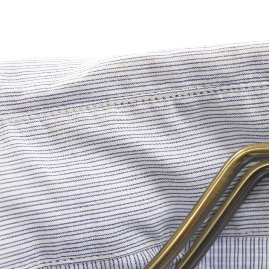 UNDERCOVER アンダーカバー ストライプ 多ボタン 長袖 ロング シャツ ブルー/ホワイト 04305-2 : BRING Yahoo ...