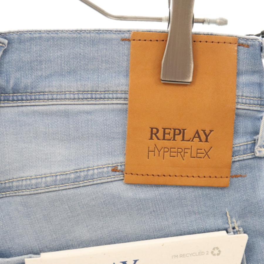 REPLAY リプレイ ANBASS HYPERFLEX アンバス ハイパー スリム フィット デニム パンツ ブルー M 914Y 000 661XR05 : BRING Yahoo ...