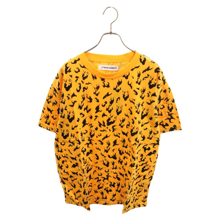 DURAG DEV ドゥラグ デヴ レオパード 半袖カットソー クルーネック Tシャツ オレンジ/ブラック : BRING Yahoo ...