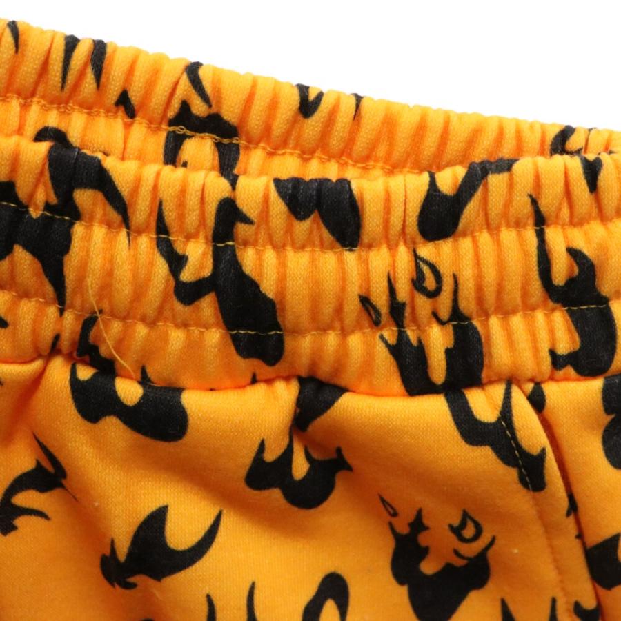 DURAG DEV ドゥラグ デヴ レオパード スウェットショートパンツ ハーフパンツ ショーツ オレンジ/ブラック : BRING ...