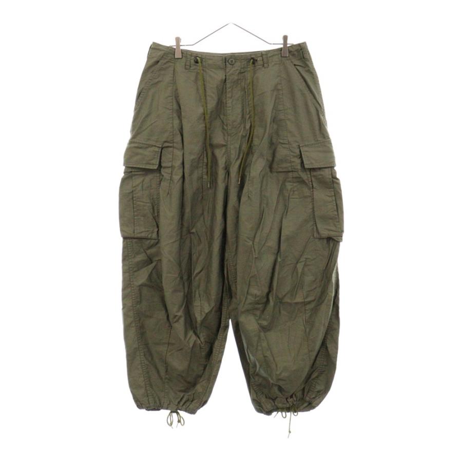 Needles ニードルス 23SS H.D.PANTS 6ポケット ワイド カーゴ コットン ヒザデルパンツ カーキ MR235 ...