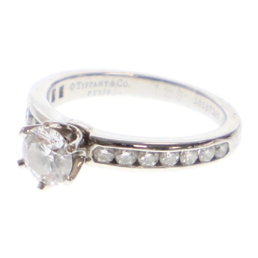 TIFFANY&Co ティファニー PT950 ソリティア チャネルセッティング ダイヤリング ダイヤモンド 0.42CT プラチナ 指輪 5号 : BRING Yahoo!ショップ - 通販 ...