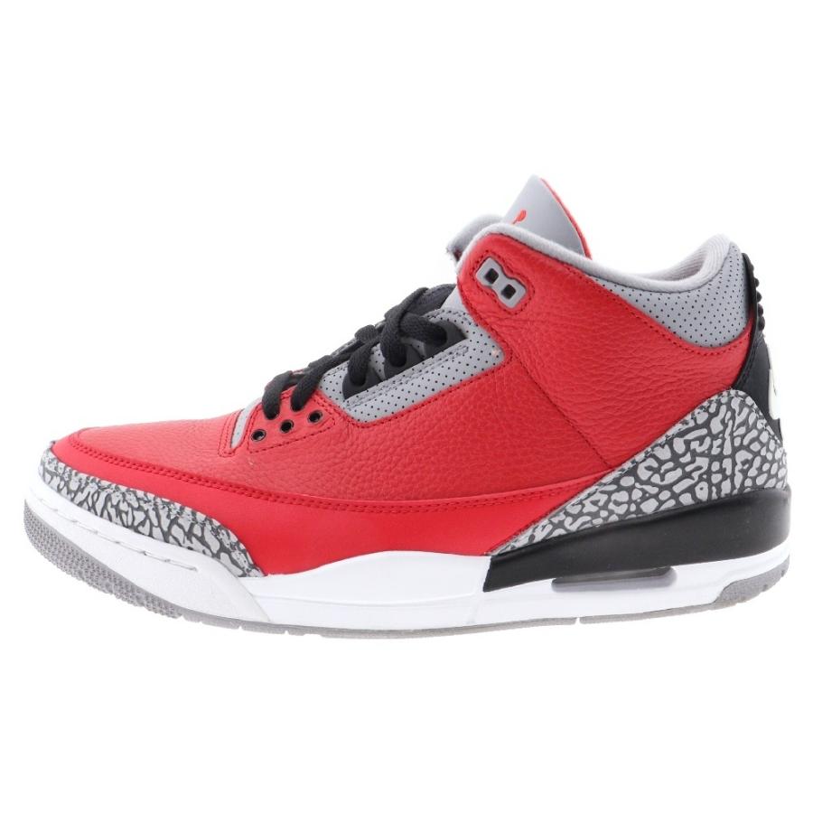 NIKE ナイキ Air Jordan3 Retro Fire Red/Cement エアジョーダン3 ミッドカットスニーカー CU2277 ...
