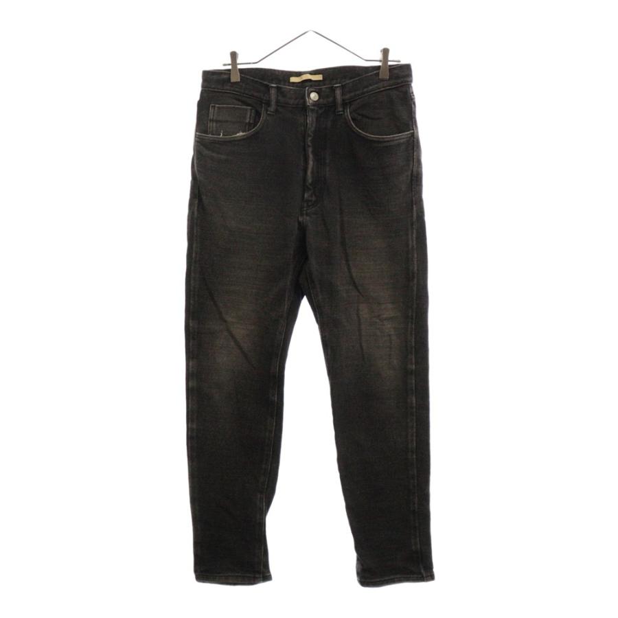 AUGUSTE PRESENTATION（オーギュストプレゼンテーション） コットン ジップフライ 天竺 ストレート デニムパンツ インディゴブラック AUFDEN1002 : BRING ...