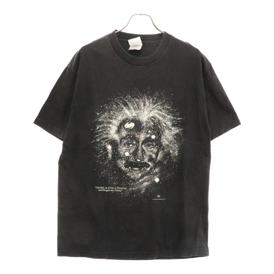 VINTAGE ヴィンテージ 90S Albert Einstein アルベルト アインシュタイン プリントTシャツ 半袖カットソー ブラック : BRING Yahoo!ショップ - 通販 ...