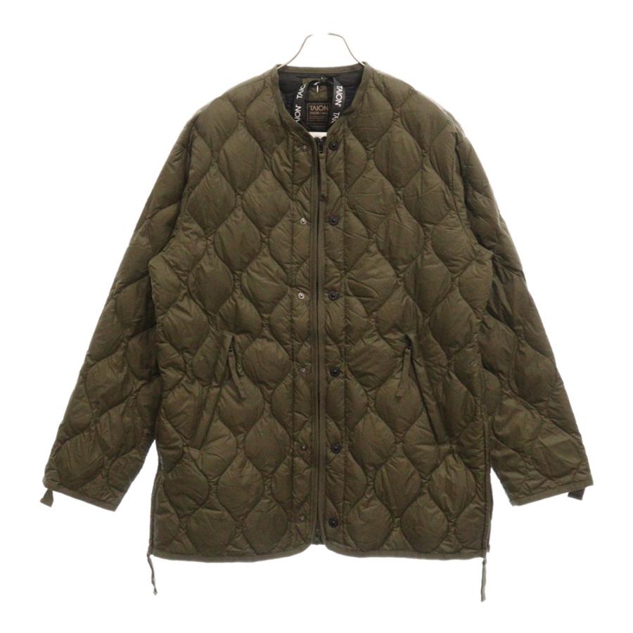 TAION タイオン ミリタリー M65 ライナーWジップ ライトダウンジャケット ソフトシェル カーキ M65LSZBML-1 : 9025a130097 : BRING Yahoo ...