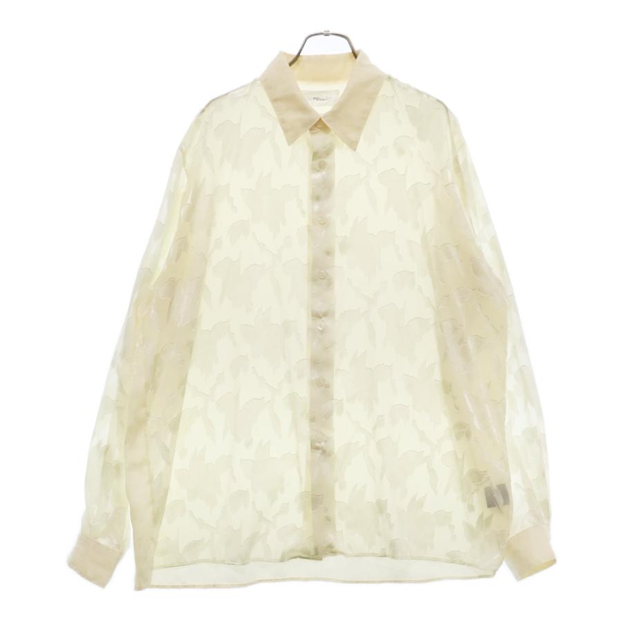 UNFOLLOW blank See Through Rose Shirt ローズ総柄 長袖シャツ アイボリー Bu21011231-2002 ...