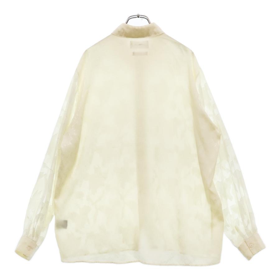 UNFOLLOW blank See Through Rose Shirt ローズ総柄 長袖シャツ アイボリー Bu21011231-2002 ...