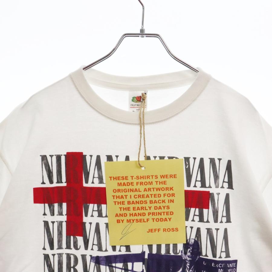 NIRVANA ニルバーナ JEFF ROSS Hand Print Tee ハンドプリントTシャツ ホワイト ブルー : BRING Yahoo!ショップ - 通販 - Yahoo!ショッピング