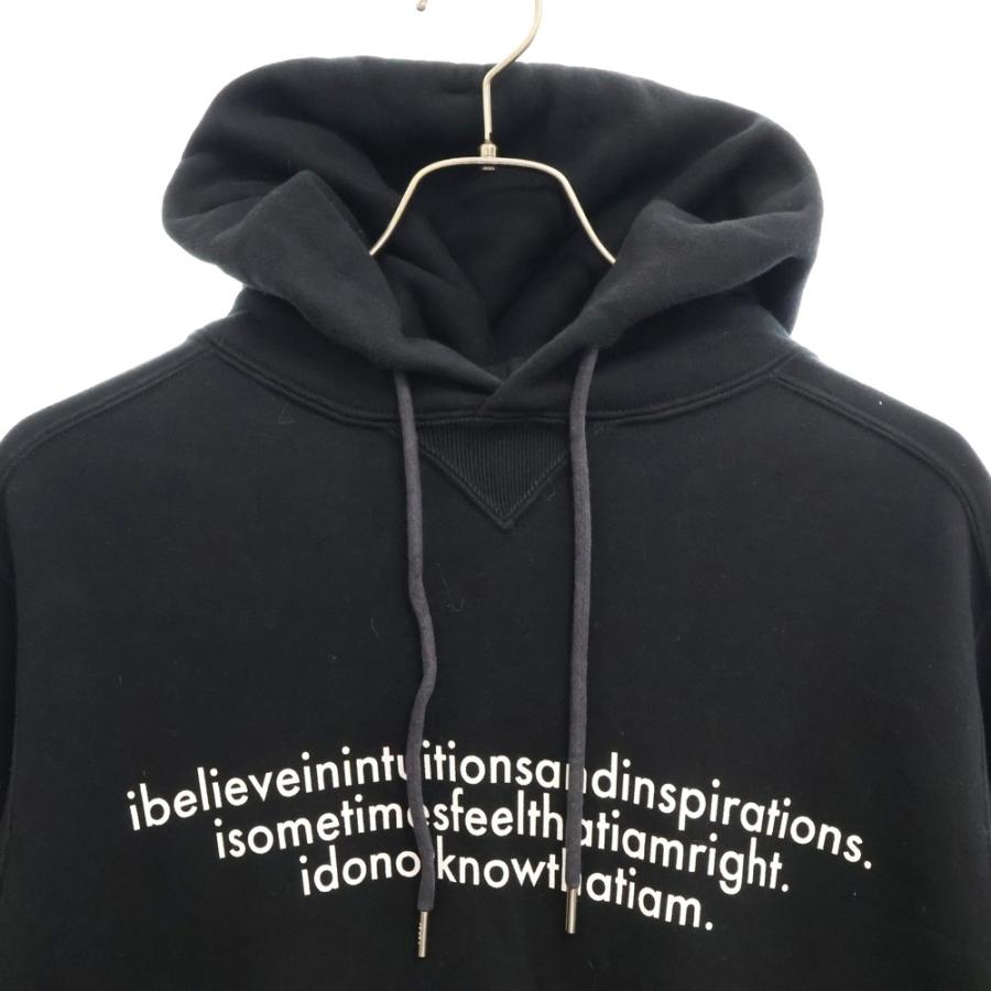 sacai Sacai サカイ 20AW Einstein Hoodie アインシュタイン バックプリント スウェット プルオーバーパーカー ブラック 20-0114S : BRING ...