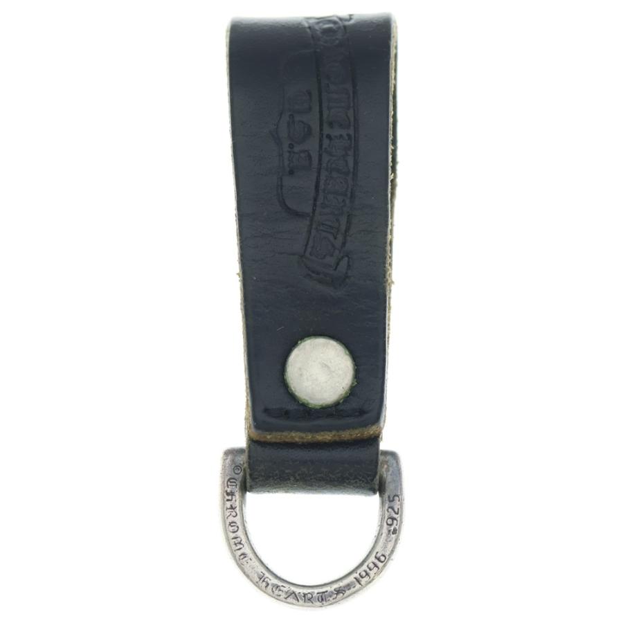CHROME HEARTS（クロムハーツ） BELT LOOP D RING Dリング クロスボールベルトループ ブラック/シルバー ...