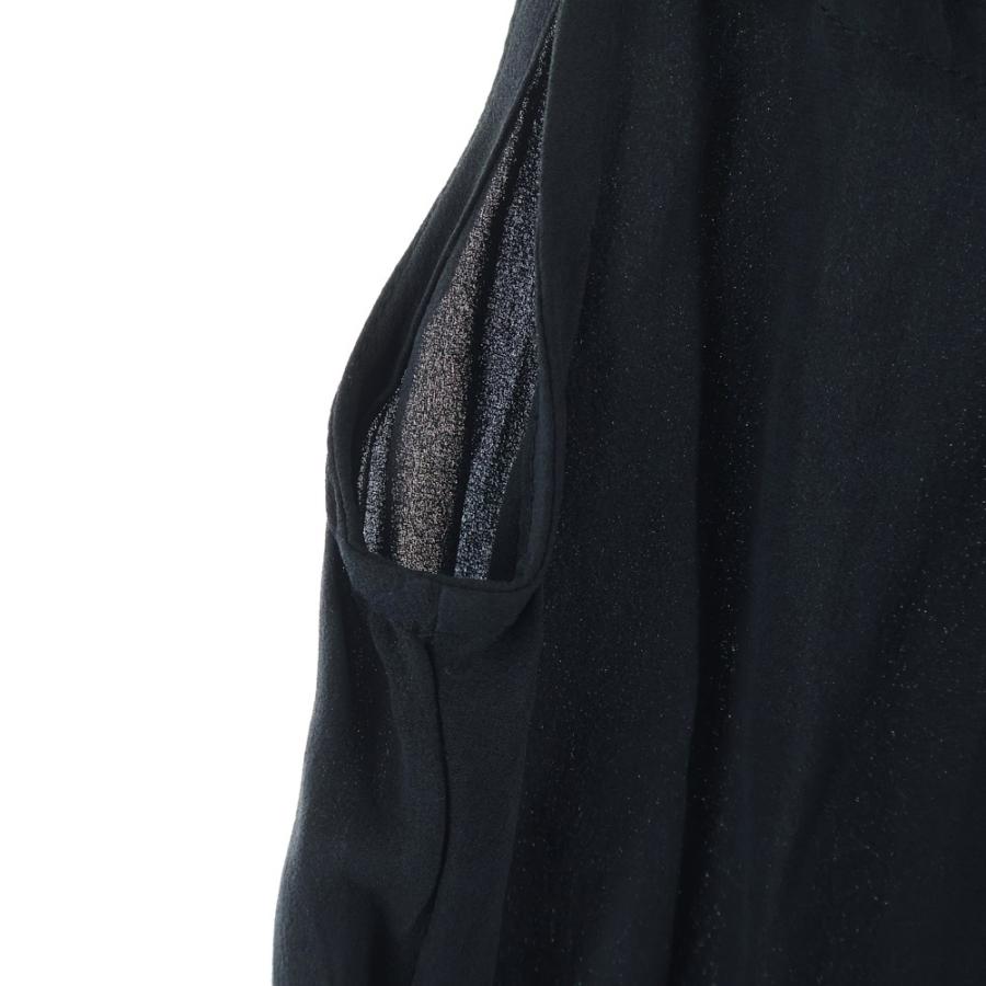 Ann DEMEULEMEESTER（アン ドゥムルメステール） 襟付き ノースリーブワンピース レディース ブラック 352-21 ...