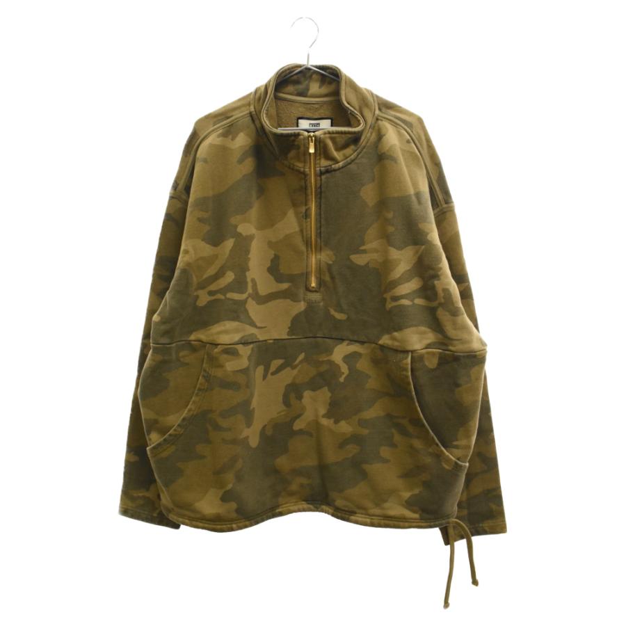 KITH キス BOX LOGO HALF ZIP PULLOVER ボックス ロゴ ハーフジップ プルオーバー スウェット トレーナー ...