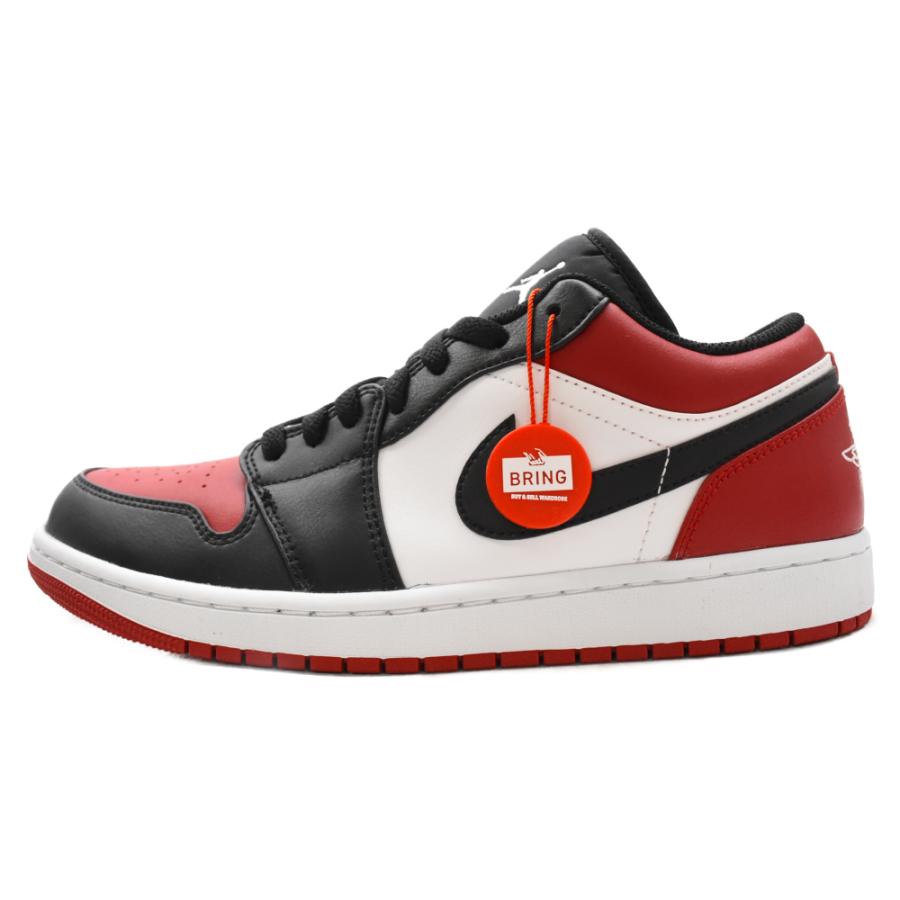 NIKE（ナイキ） AIR JORDAN 1 LOW Bred Toe エアジョーダン1 ローカットスニーカー ブレッドトゥ ブラック/レッド ...