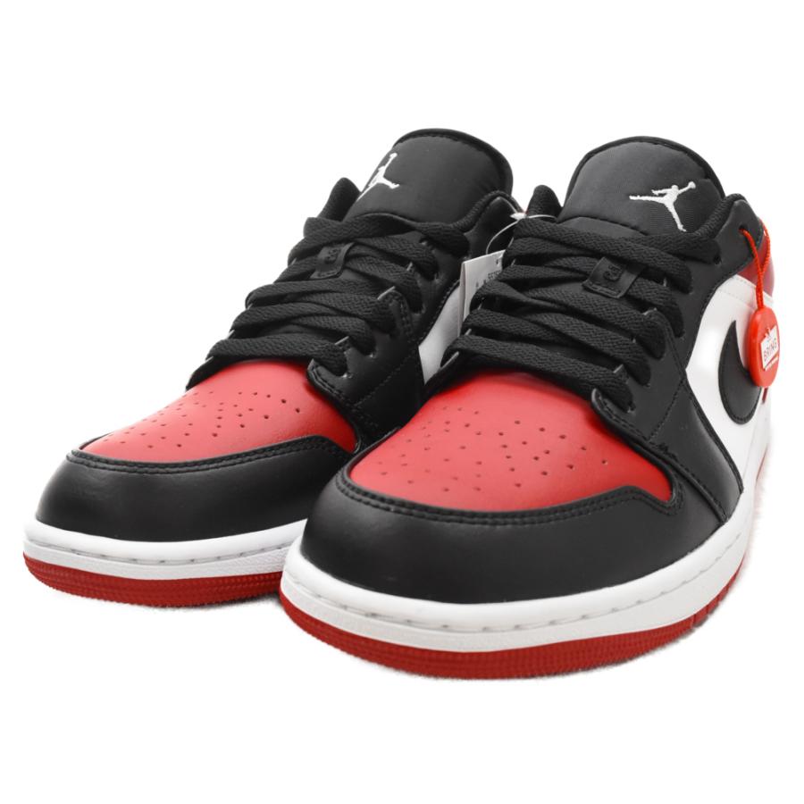 NIKE（ナイキ） AIR JORDAN 1 LOW Bred Toe エアジョーダン1 ローカットスニーカー ブレッドトゥ ブラック/レッド ...