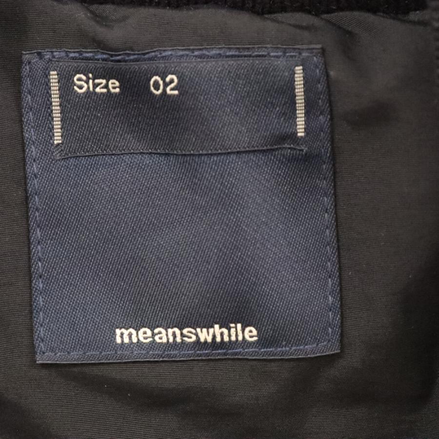 meanswhile ミーンズワイル LOOP ZIP MA-1 ループジップ ブルゾン ブラック MW-JKT22206 : BRING Yahoo!ショップ - 通販 - Yahoo!ショッピング