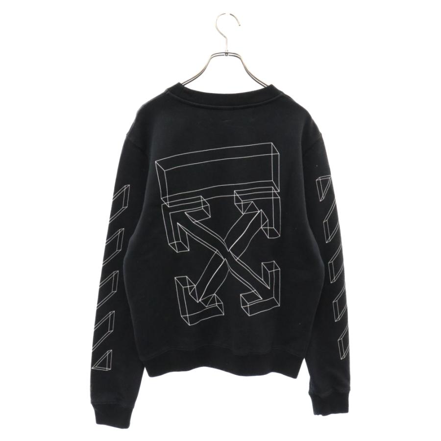 OFF-WHITE オフホワイト 19AW 3D LINE CREWNECK アームプリント スウェット トレーナー ブラック OMBA025E18192002 : BRING Yahoo ...