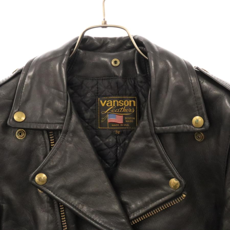 VANSON バンソン C-2 レザーダブルライダースジャケット USA製 ブラック : BRING Yahoo!ショップ - 通販 - Yahoo!ショッピング